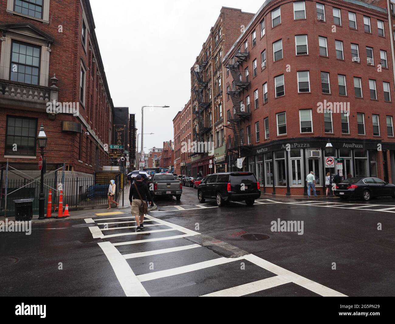 Architecture building intersection massachusetts hi-res stock ...