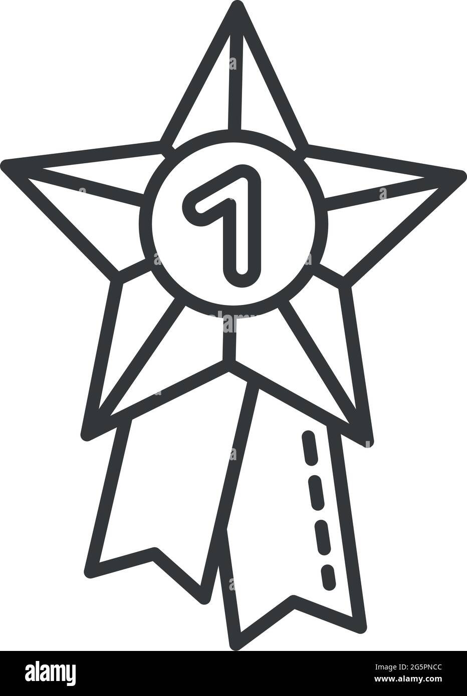 Winner star with ribbon Stock Vector Image & Art - Alamy