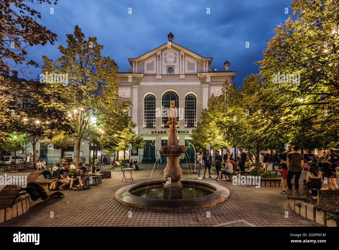 The Old Market Hall at Evening Stock Photo - Alamy