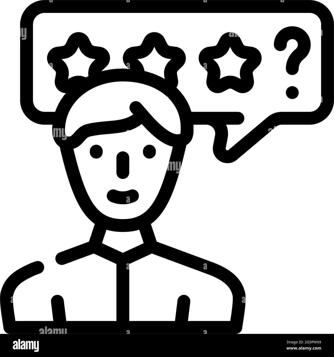 cold review from client kyc line icon vector illustration Stock Vector ...