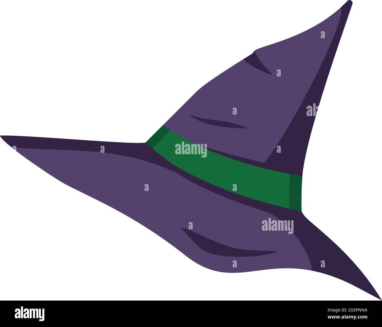 Dark purple witch hat Stock Vector Images - Alamy