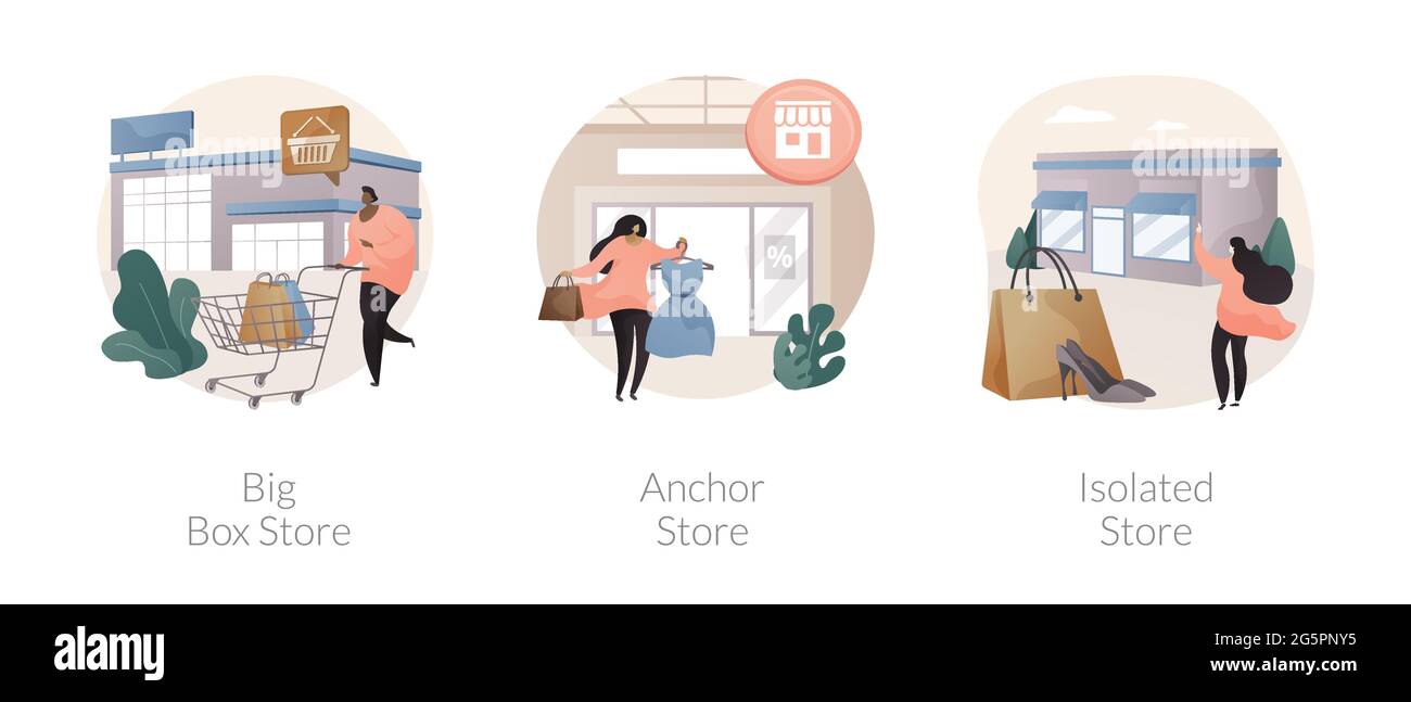 Retail shop abstract concept vector illustrations Stock Vector Image ...