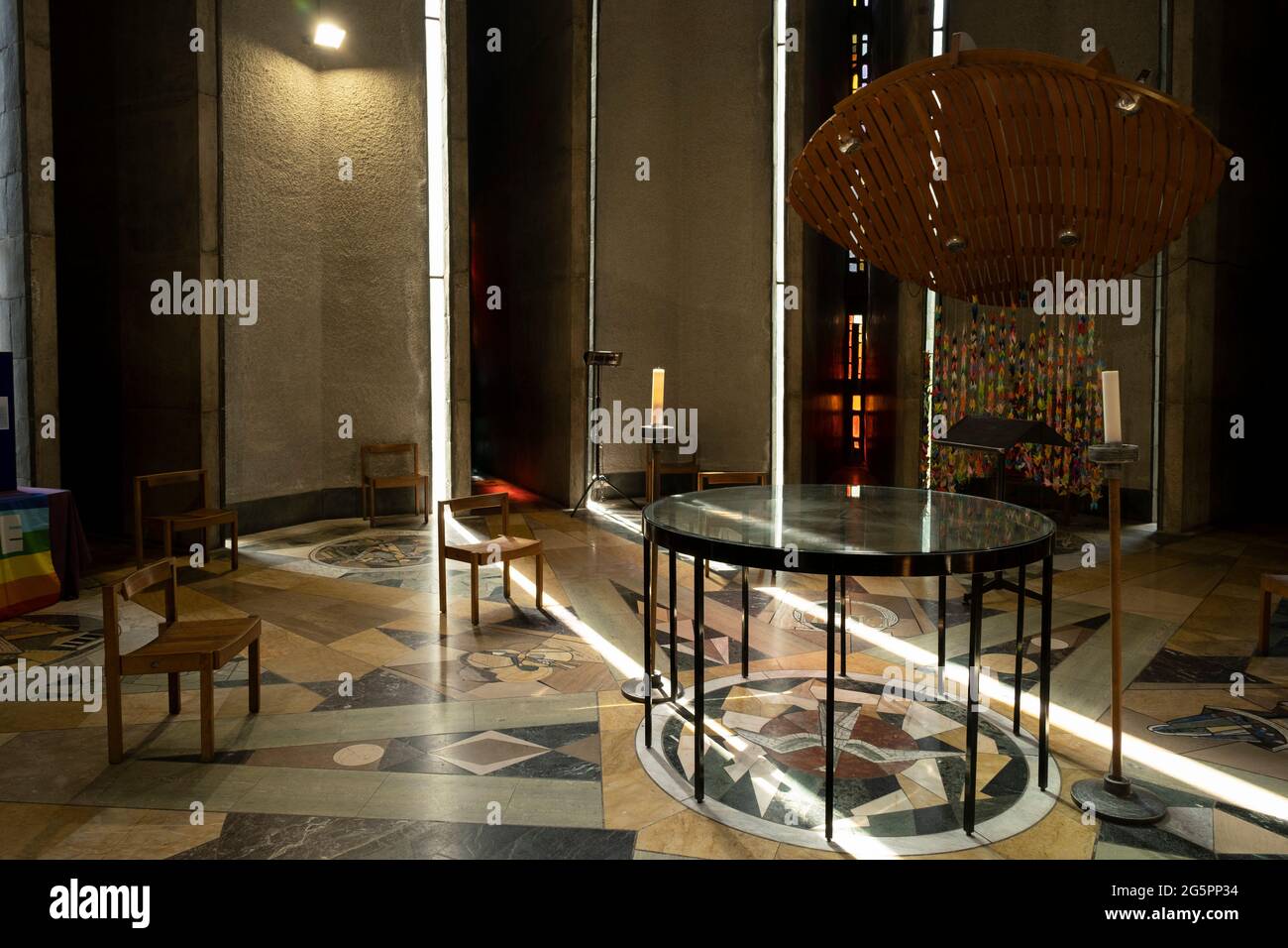 The Chapel of Unity inside Coventry Cathedral also known as St Michaels ...