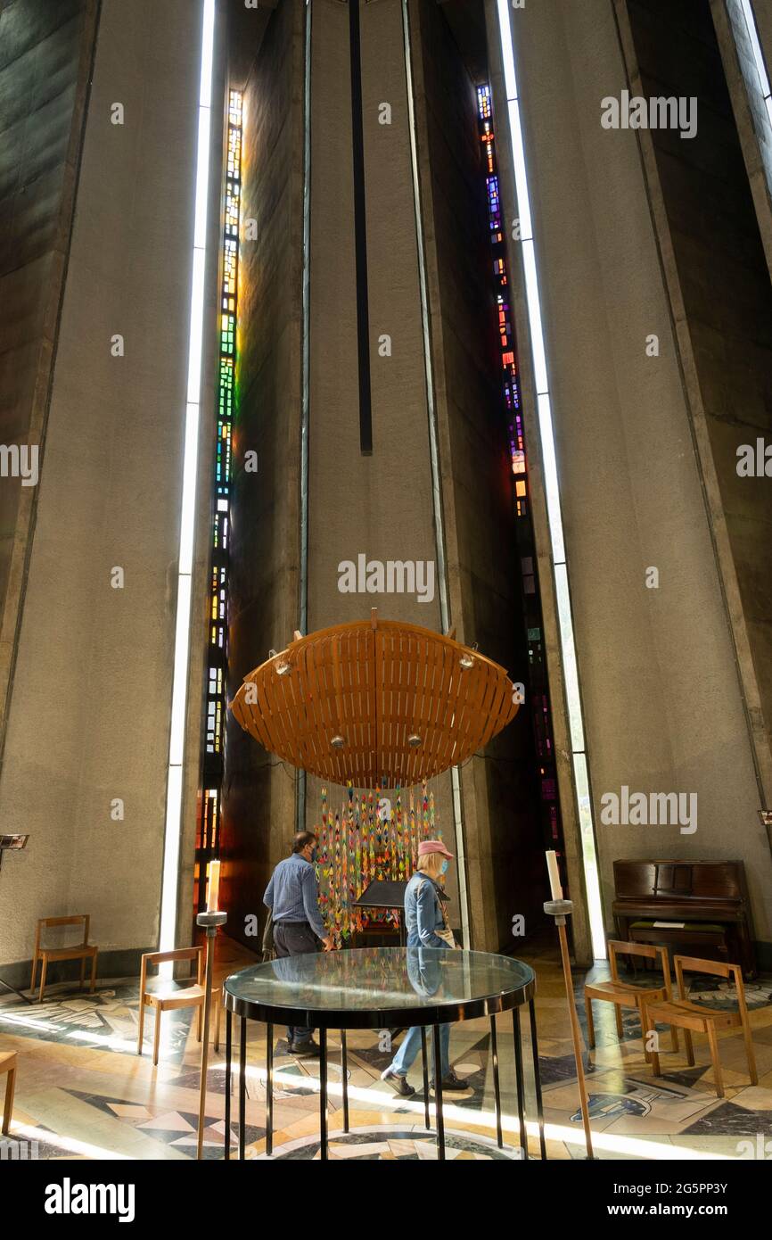 The Chapel of Unity inside Coventry Cathedral also known as St Michaels ...