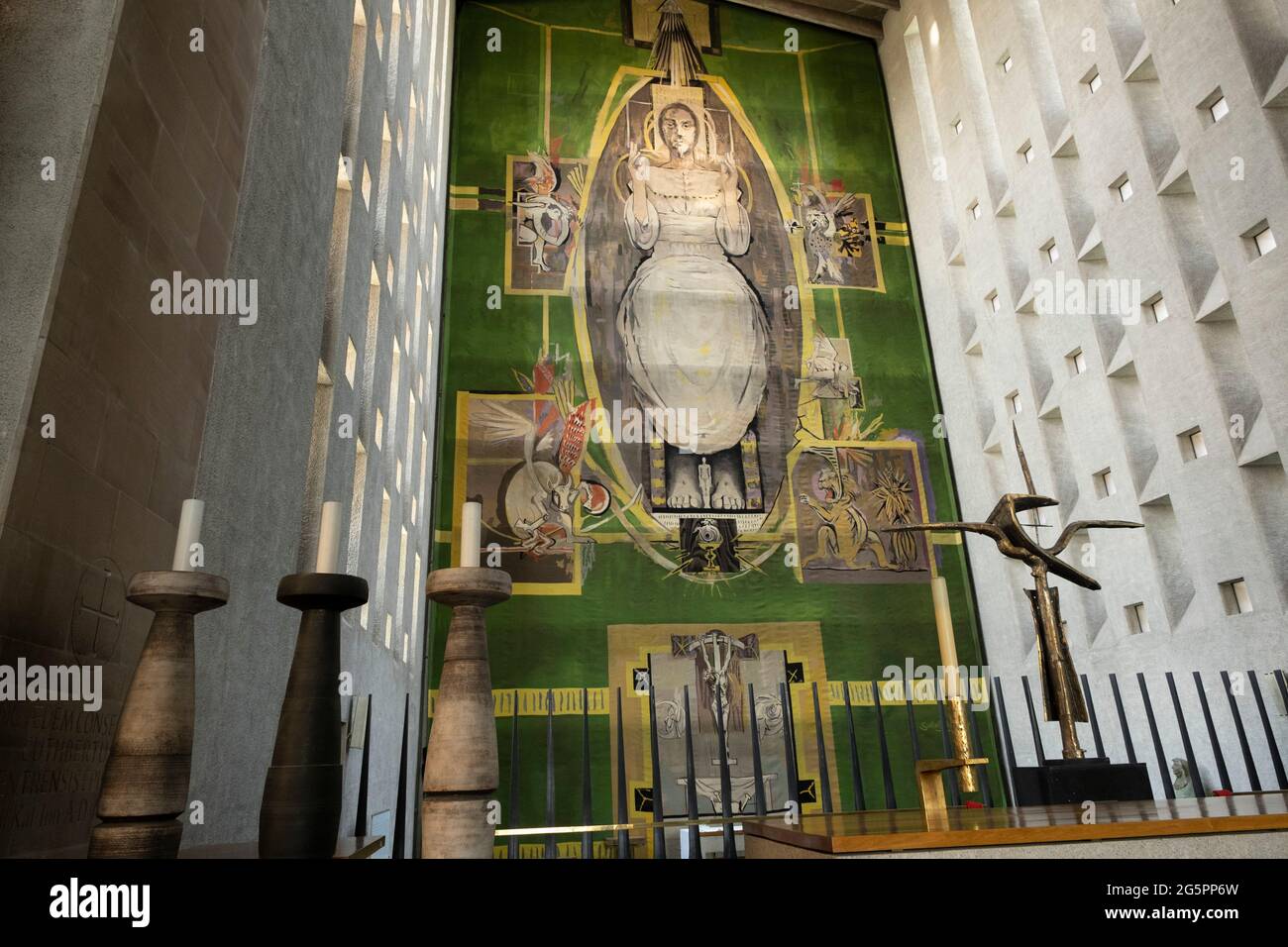 Christ in Glory in the Tetramorph, tapestry by Graham Sutherland inside ...