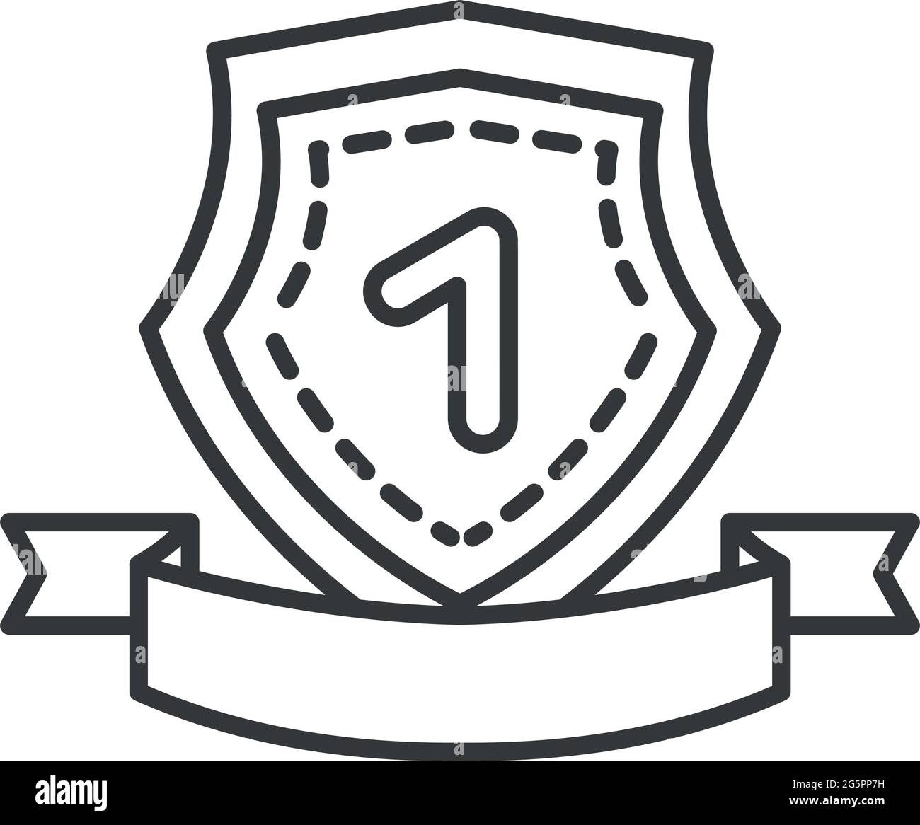 Winner shield with ribbon Stock Vector Image & Art - Alamy