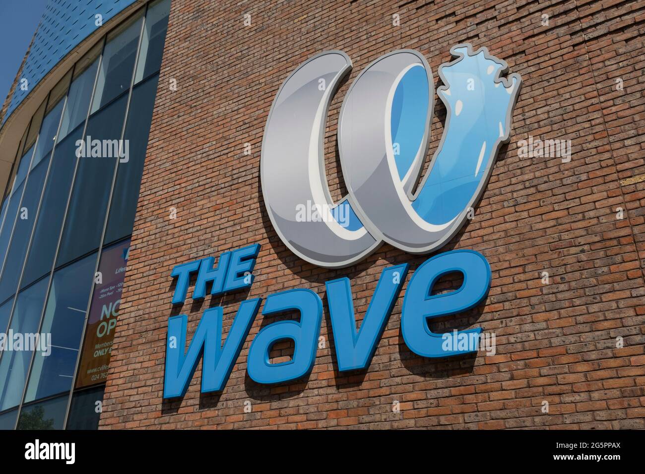 Blue architectural exterior of the Wave in the UK City of Culture 2021 ...