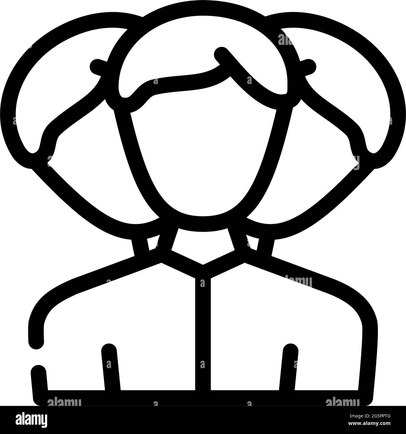 client portrait creation kyc line icon vector illustration Stock Vector ...