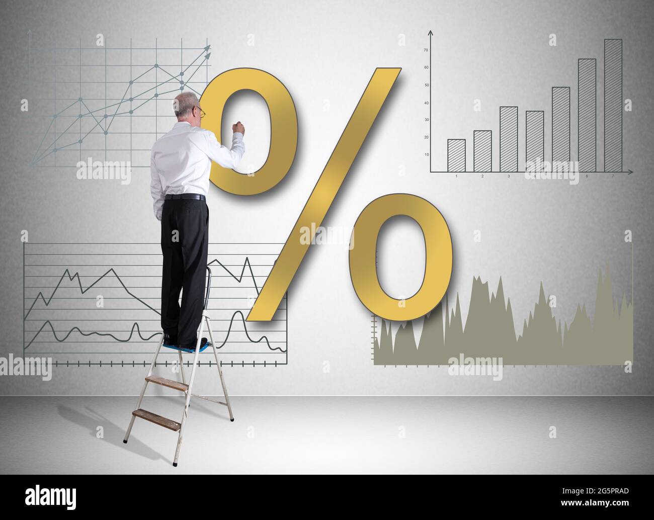 Mortgage rate man drawing hi-res stock photography and images - Alamy