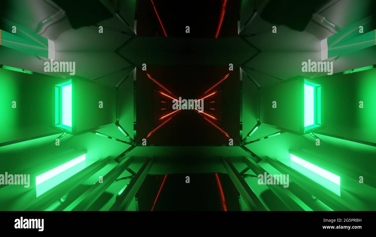 Futuristic 3D illustration background wallpaper Stock Photo - Alamy