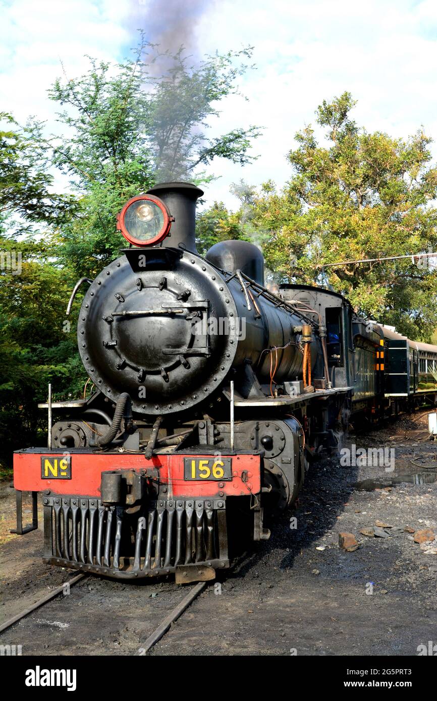 ZAMBIA. LIVINGSTONE. THE STEAM MACHINE OF THE ROYAL LIVINGSTONE EXPRESS ...