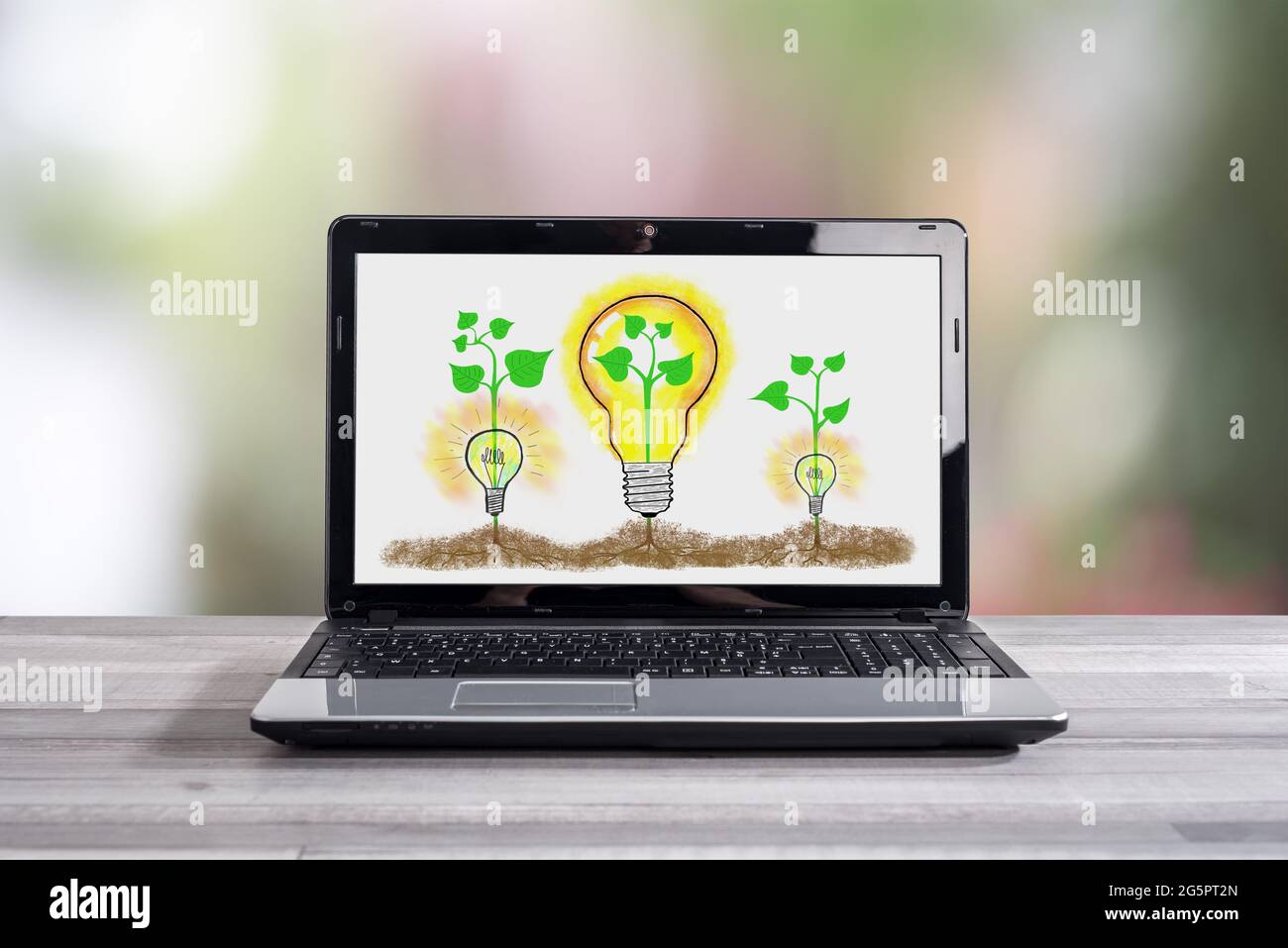 Ideas concept shown on a laptop screen Stock Photo - Alamy