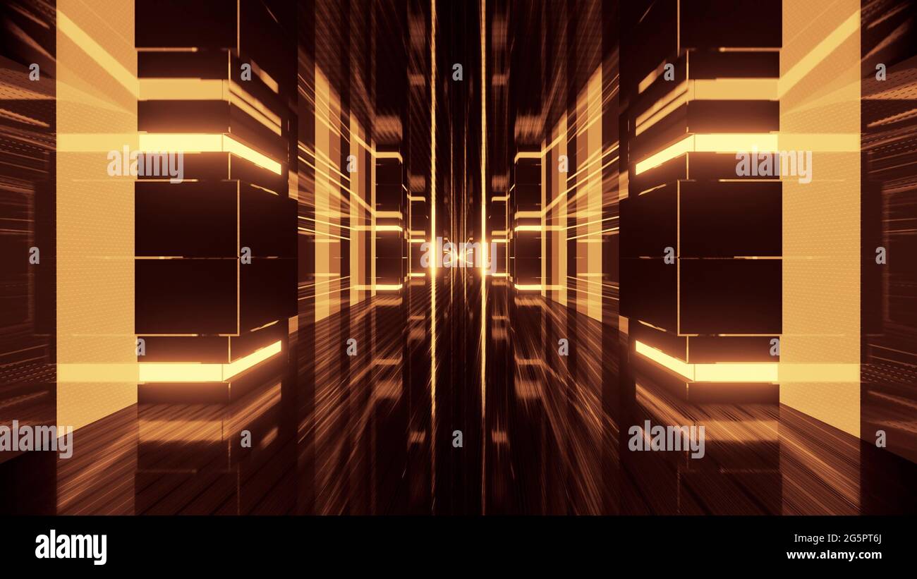 Futuristic 3D illustration background wallpaper Stock Photo - Alamy