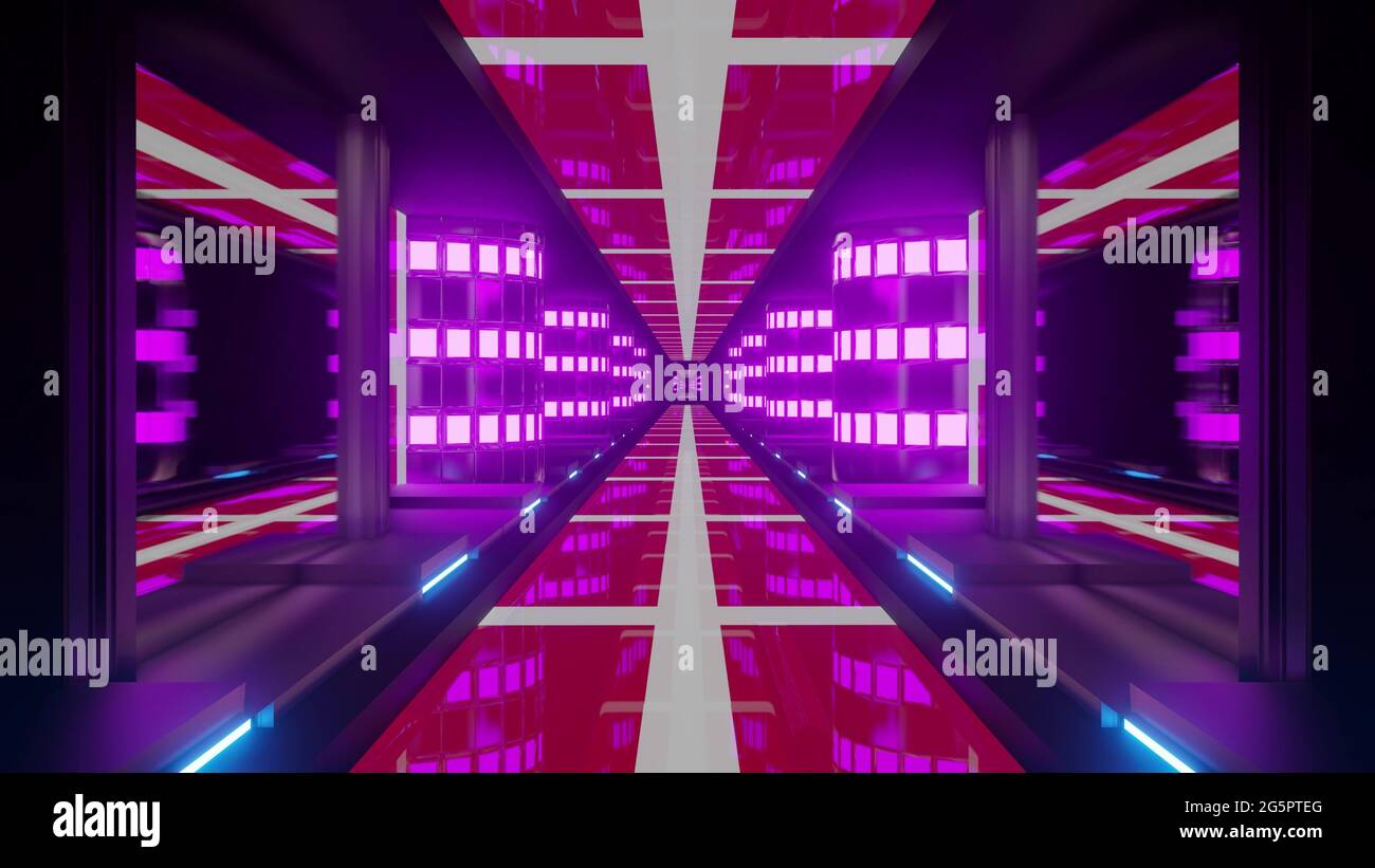 Bright futuristic 3D illustration background wallpaper Stock Photo - Alamy