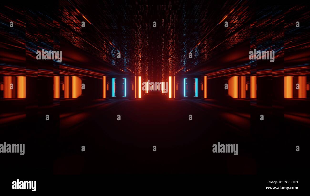 Futuristic 3D illustration background wallpaper Stock Photo - Alamy