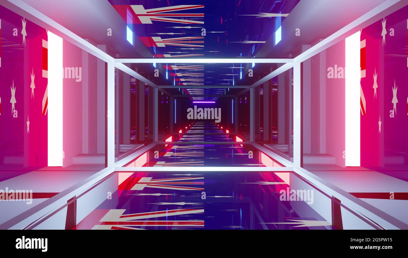 Futuristic 3D illustration background wallpaper Stock Photo - Alamy