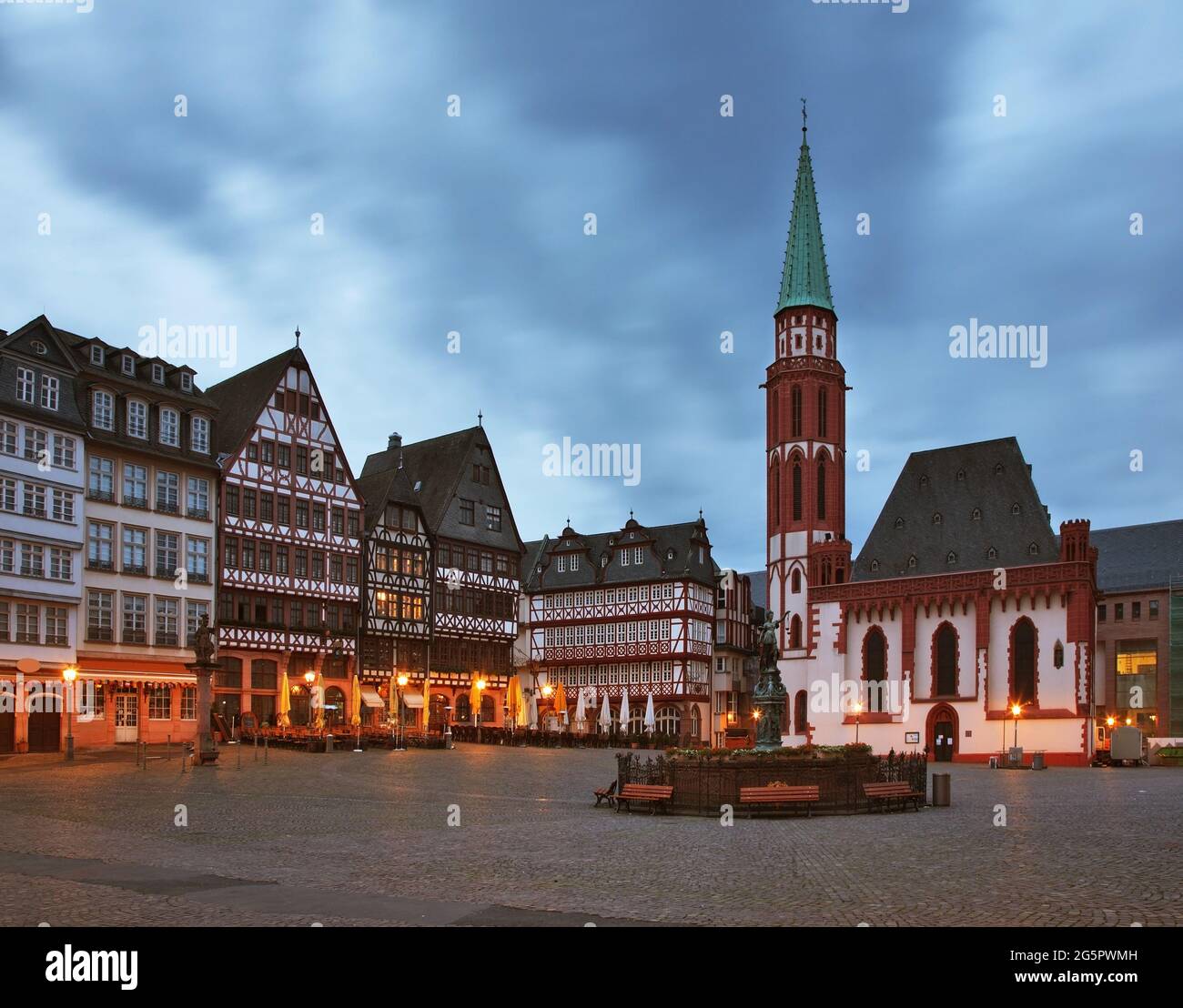 Romerberg plaza - Roemer Square in Frankfurt am Main. Germany Stock ...