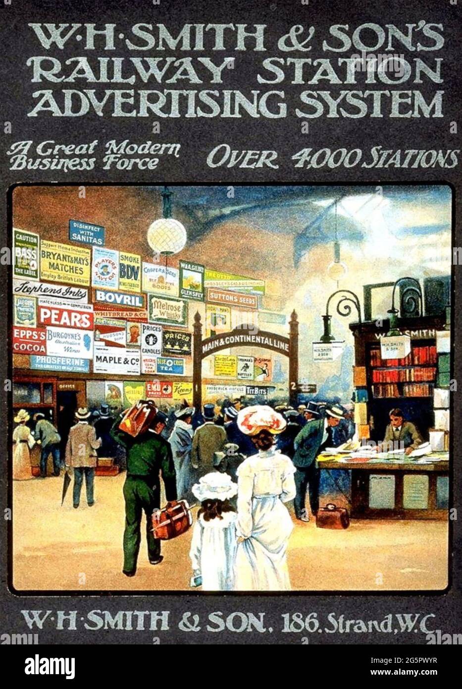 W.H.SMITH Trade promotional poster for the English book and paper ...