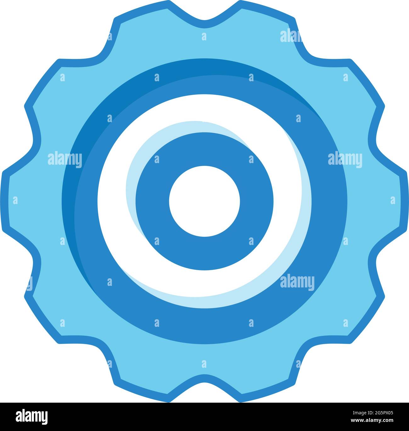 Isolated gear icon Stock Vector Image & Art - Alamy
