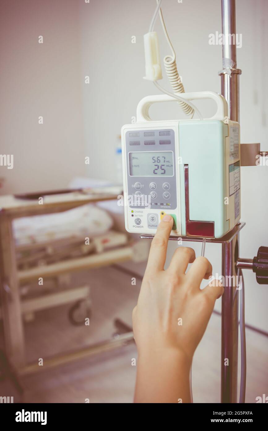 Iv infusion pump hi-res stock photography and images - Alamy