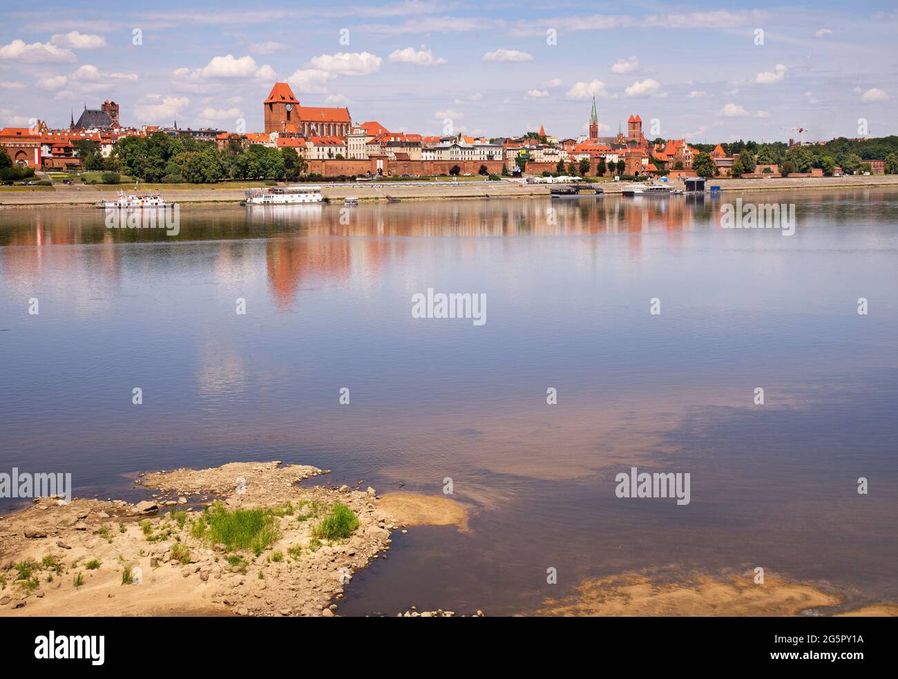 Panoramic view of Torun. Poland Stock Photo - Alamy