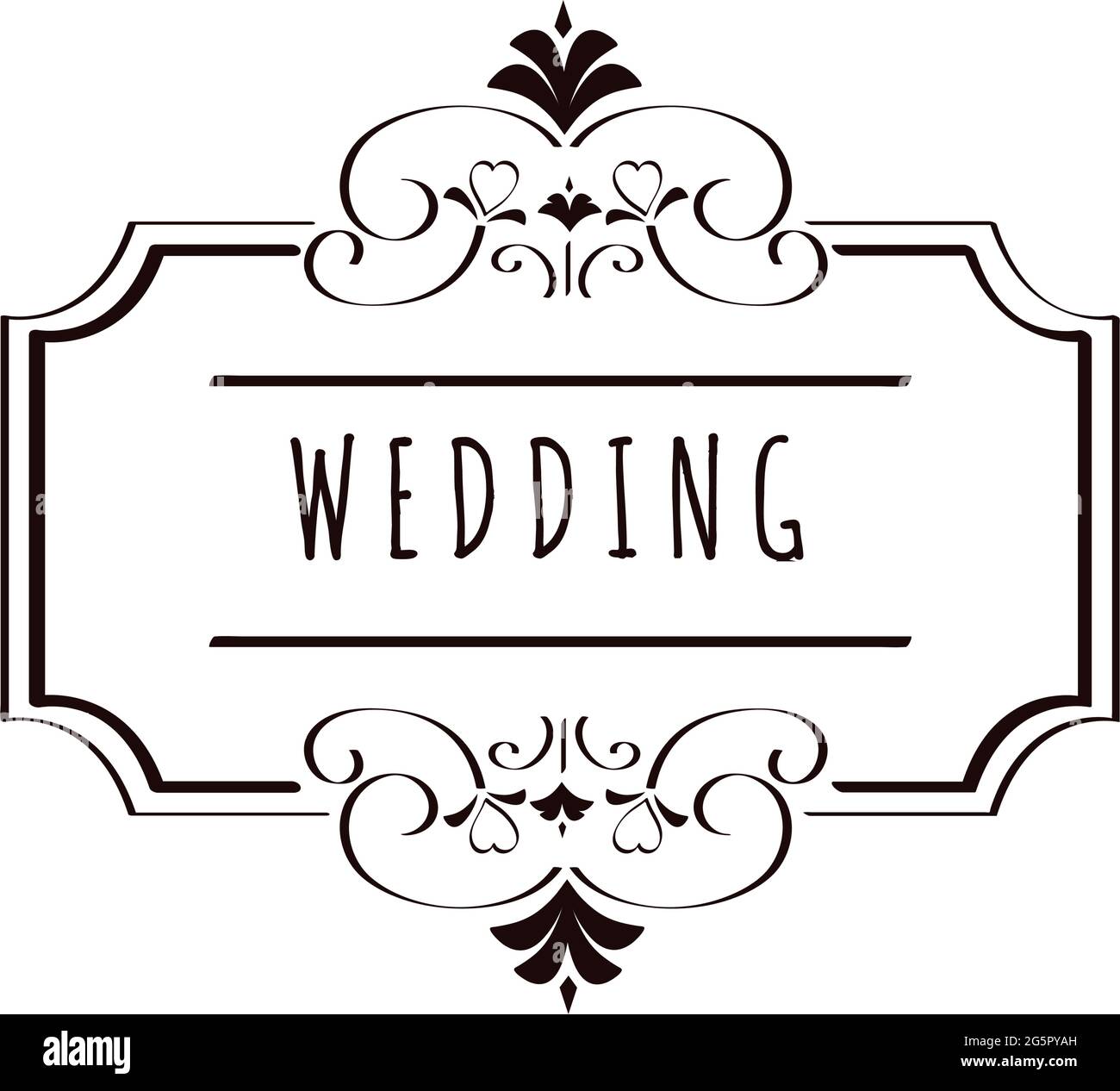 Wedding frame design Stock Vector Image & Art - Alamy