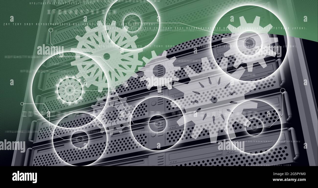 Round scanners and data processing against computer server against ...