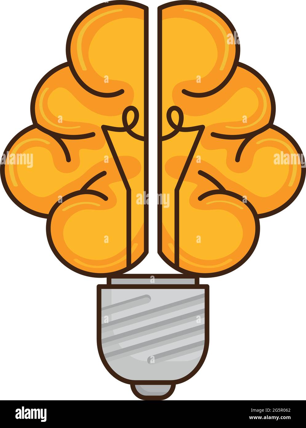 brain light bulb Stock Vector Image & Art - Alamy