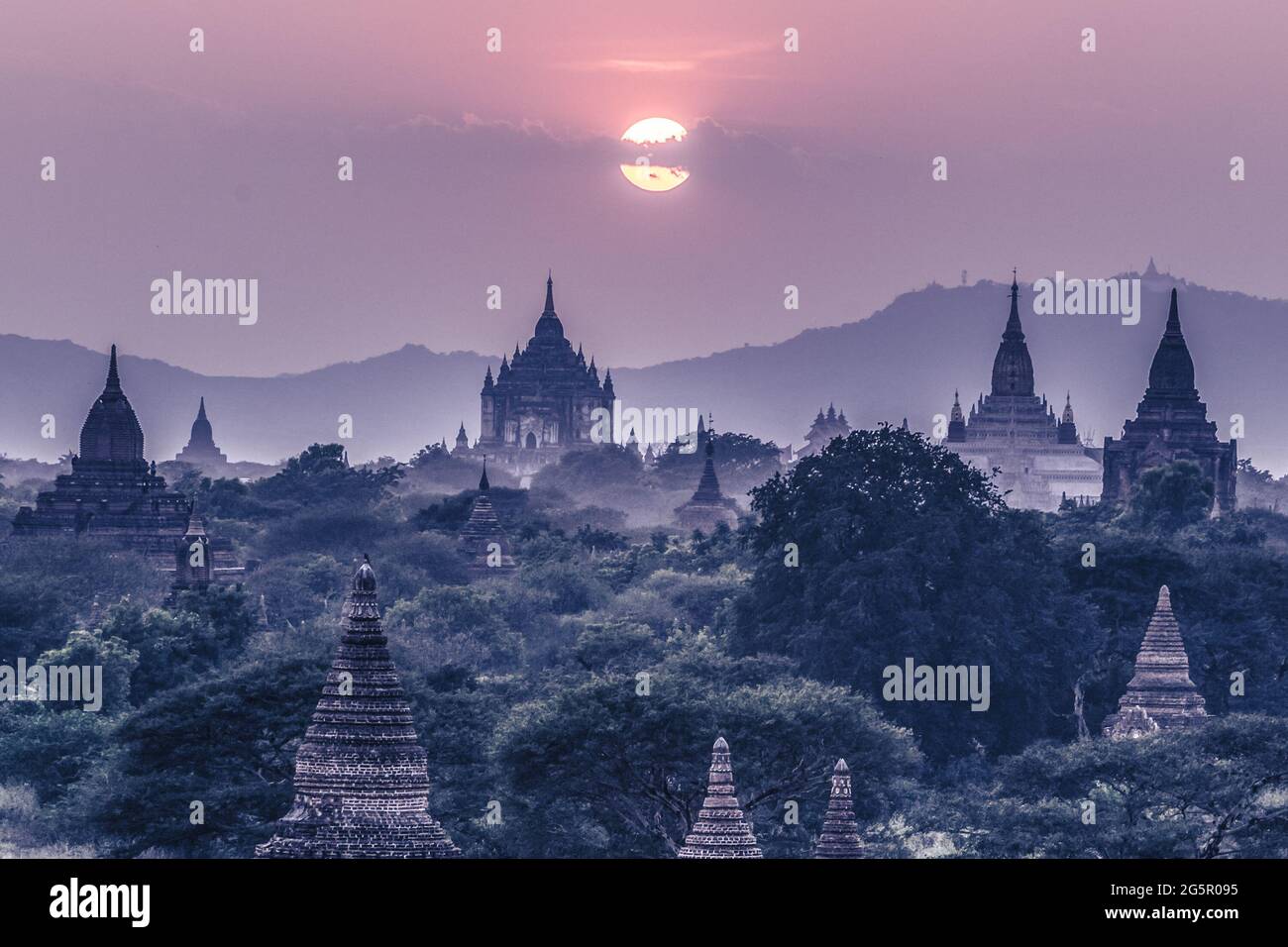 Temples of Bagan an ancient city located in the Mandalay Region of ...