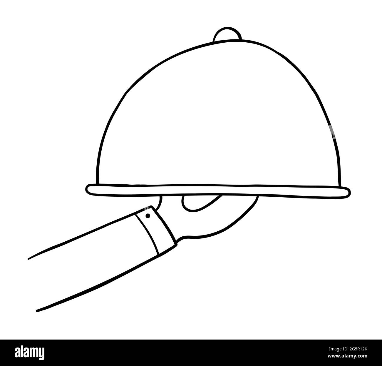 Food Server Clipart Black And White