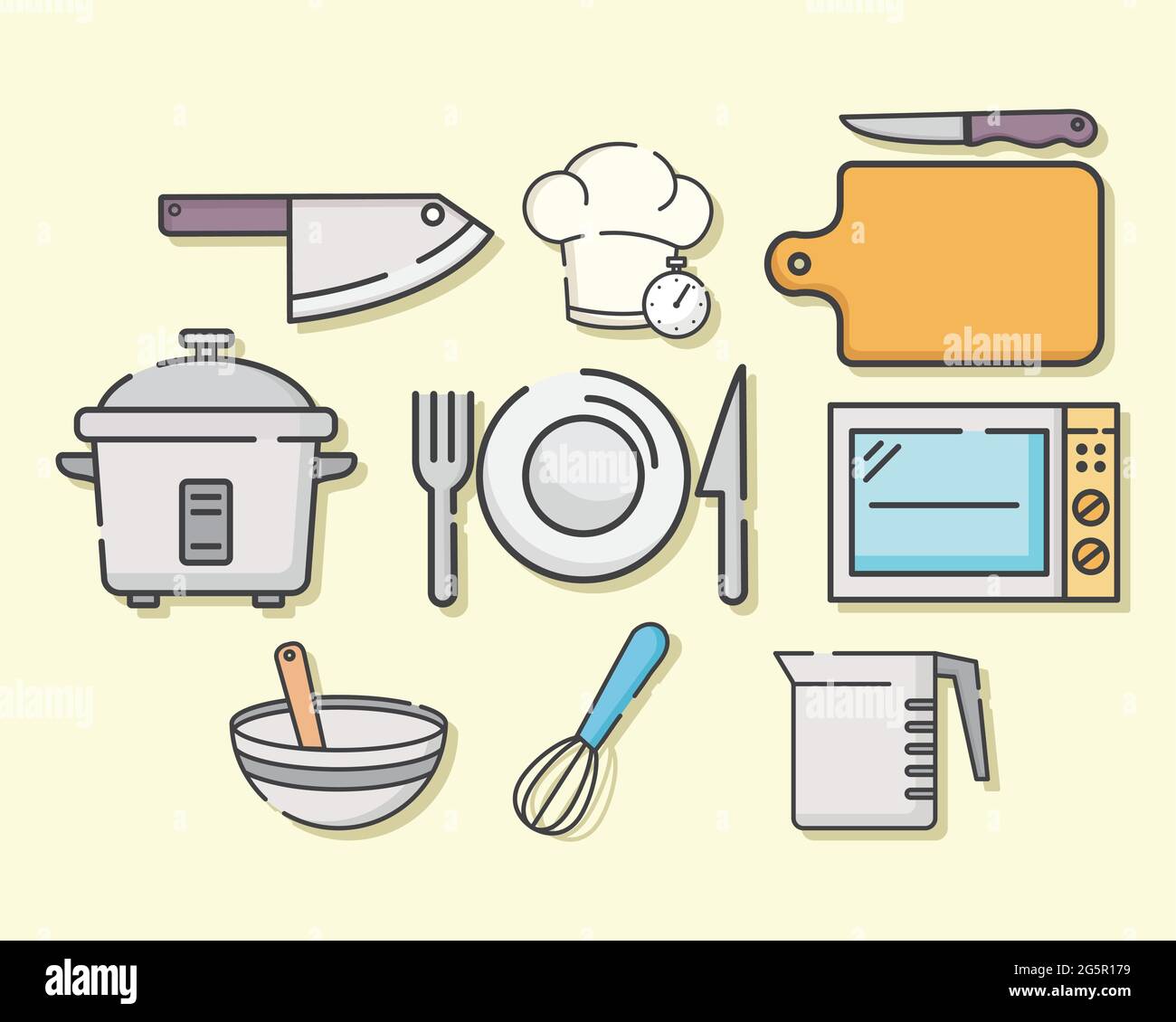 Cooking symbol set Stock Vector Image & Art - Alamy