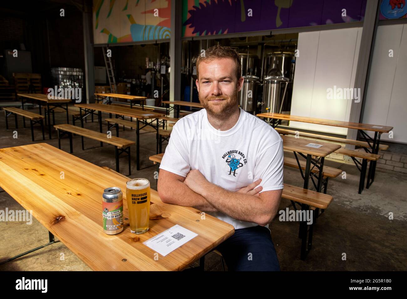 William Mayne, founder of Independent brewery Bullhouse Brew Co at ...