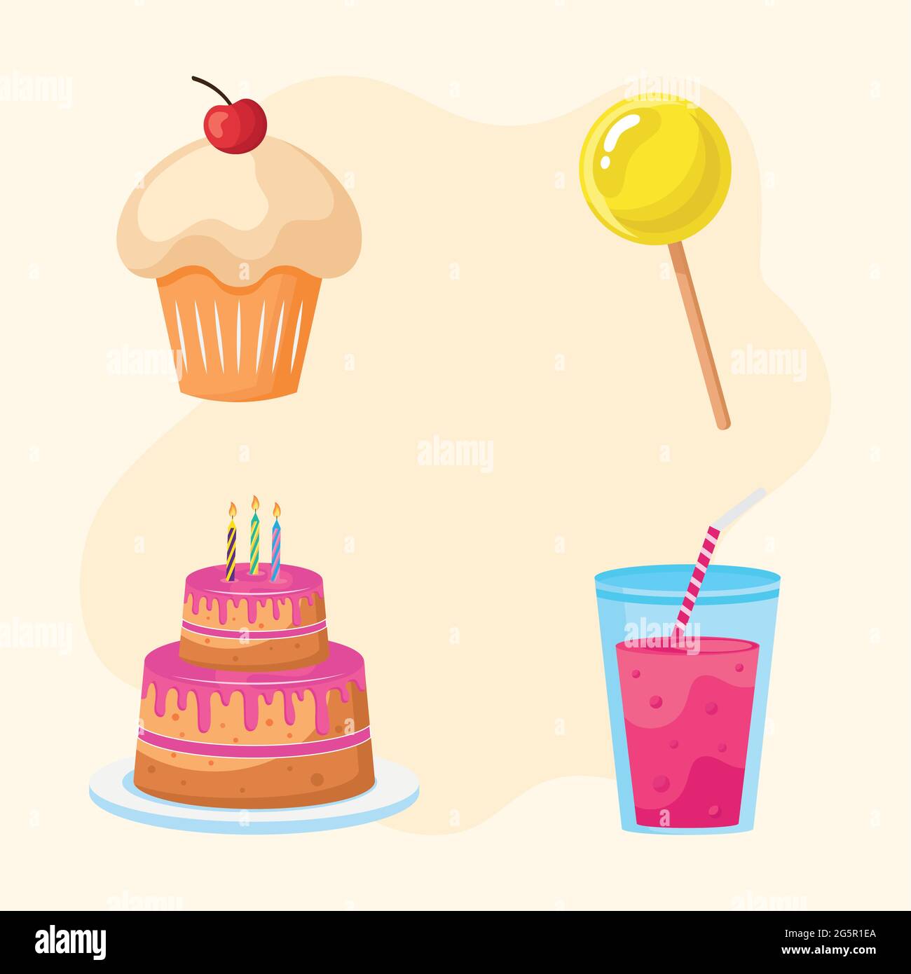 Happy birthday symbol set Stock Vector Image & Art - Alamy