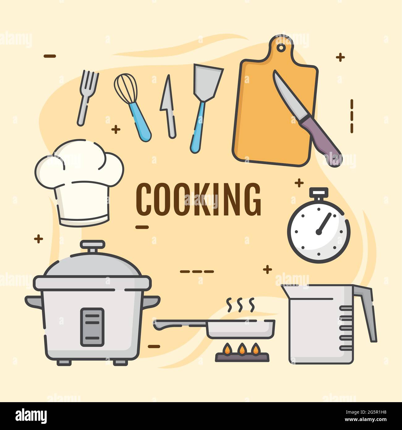 Cooking set of symbols Stock Vector Image & Art - Alamy