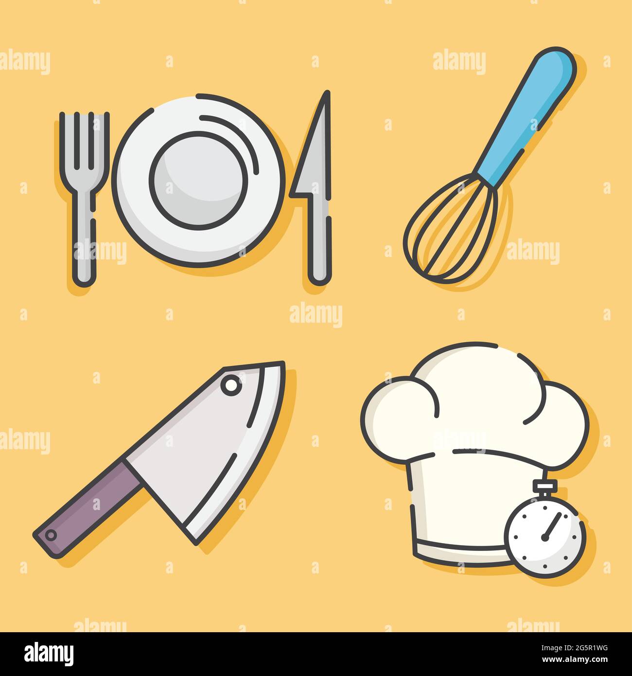Cooking icon set Stock Vector Image & Art - Alamy