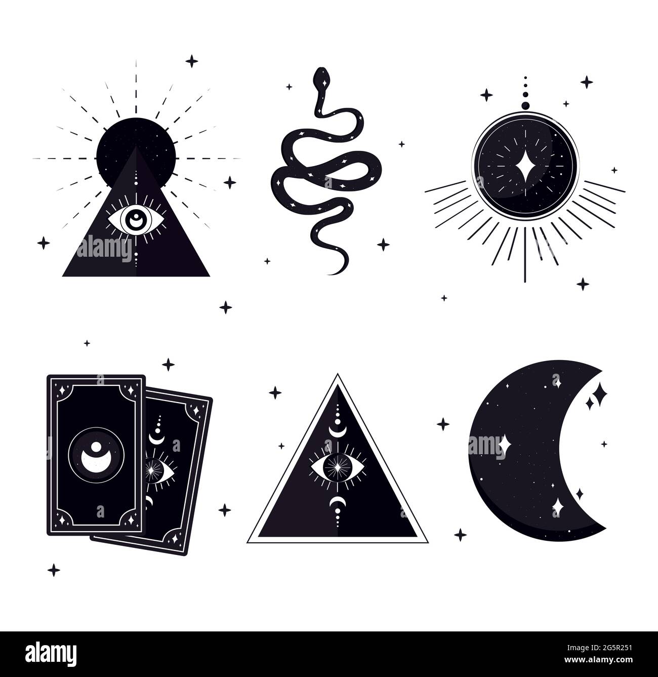 esoteric symbol collection Stock Vector Image & Art - Alamy