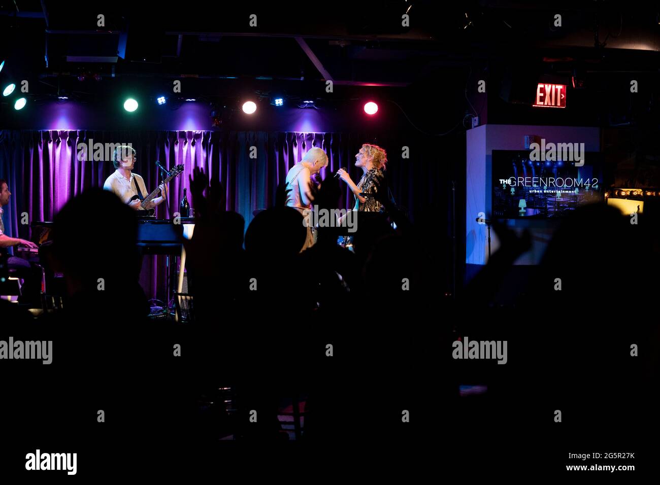 New York, NY - June 26, 2021: Mason Alexander Park and Shannon Conley ...