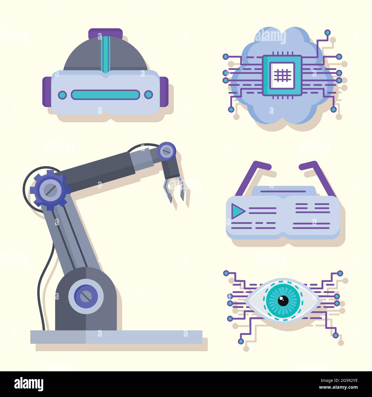 Future technology symbol set Stock Vector Image & Art - Alamy
