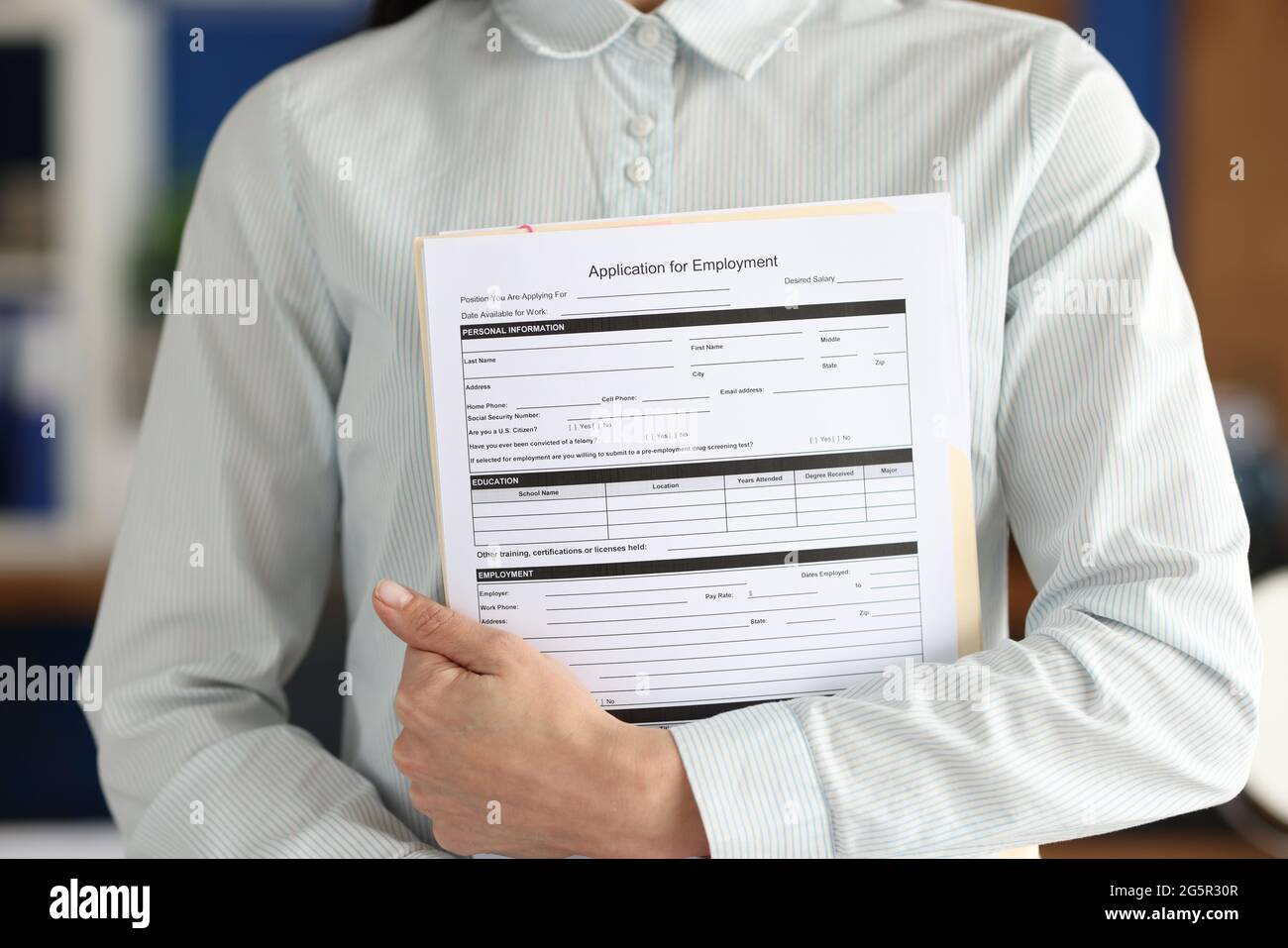 Employment document hi-res stock photography and images - Alamy