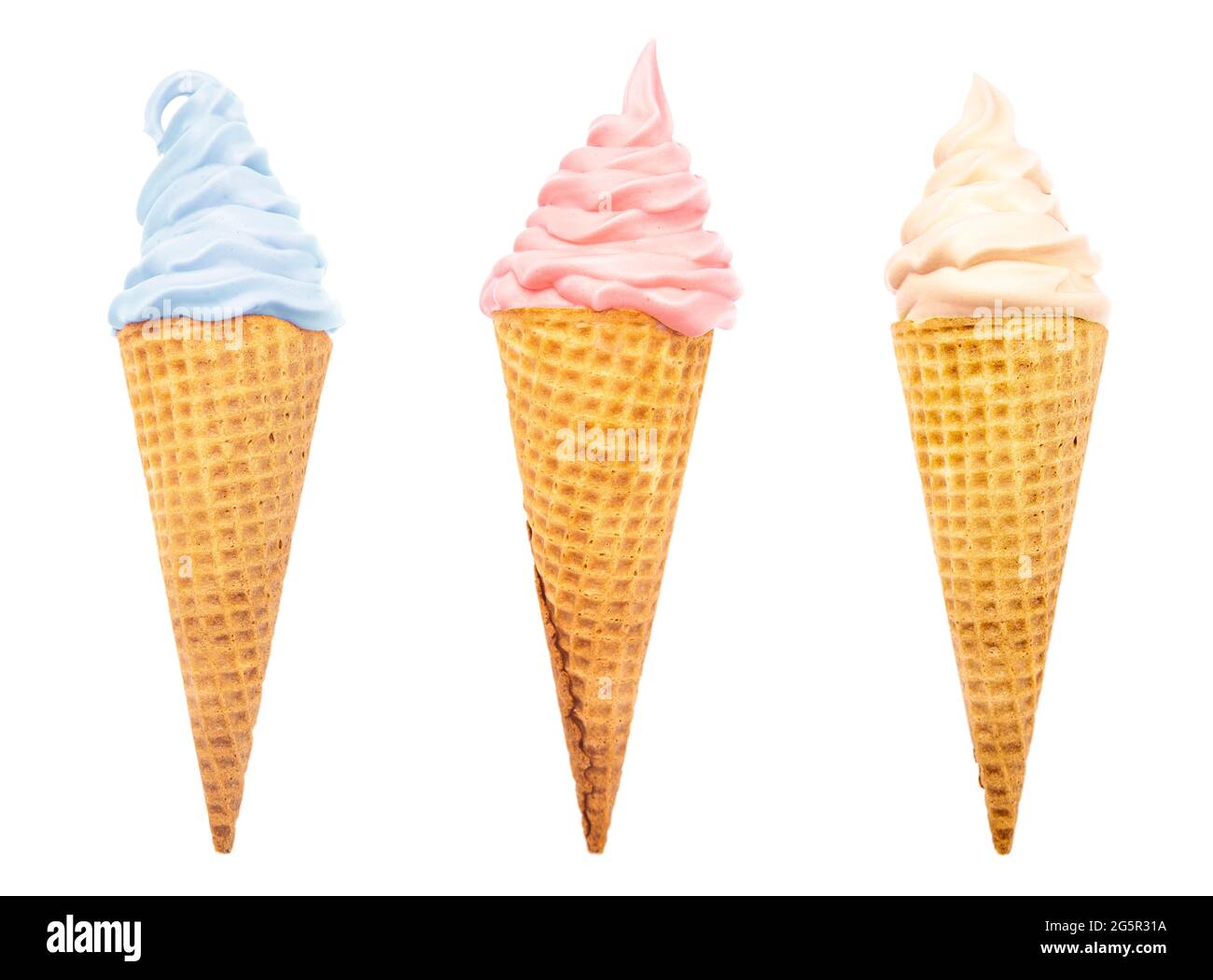 Pink soft serve ice Cut Out Stock Images & Pictures - Alamy