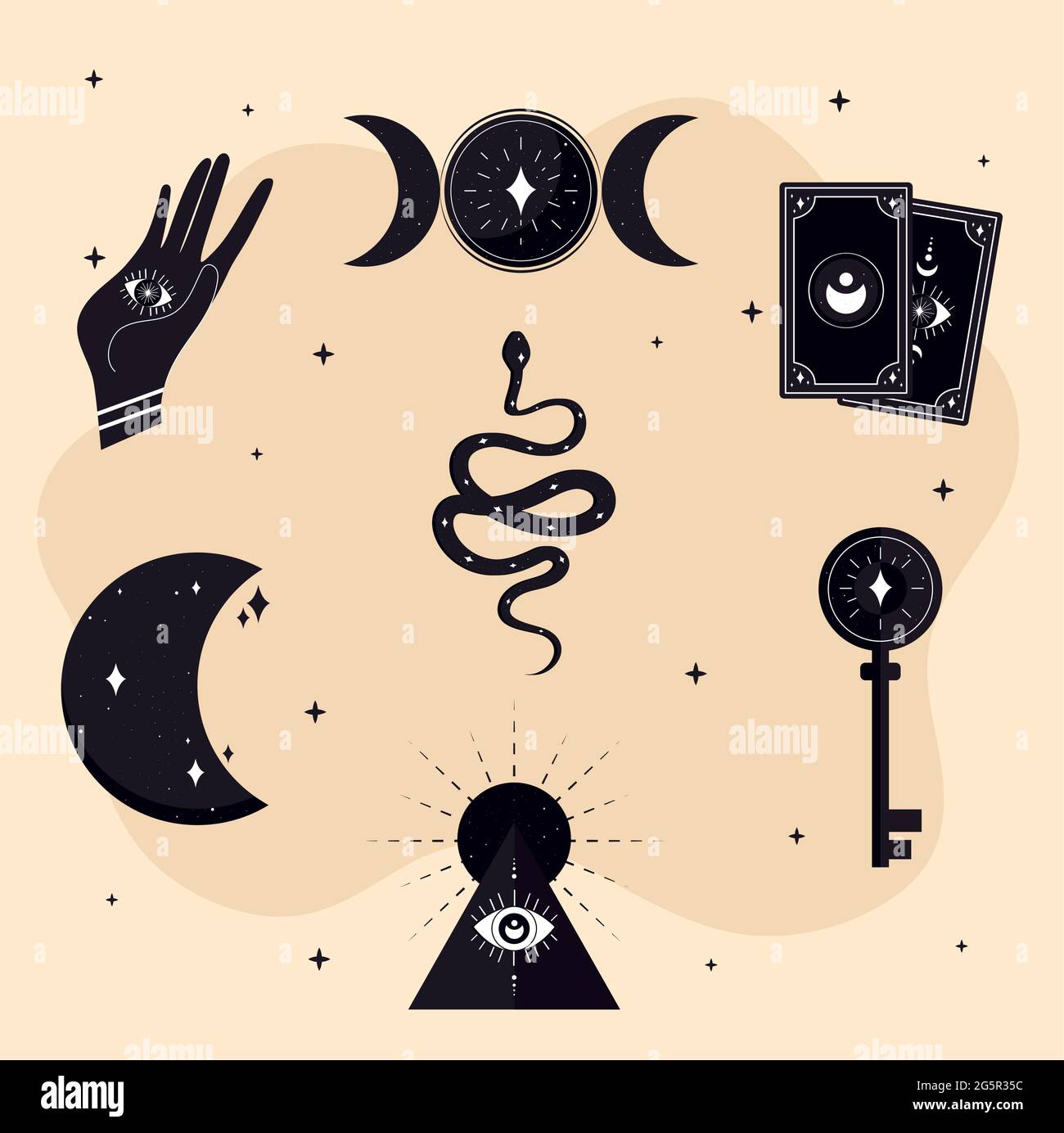 esoteric icon group Stock Vector Image & Art - Alamy