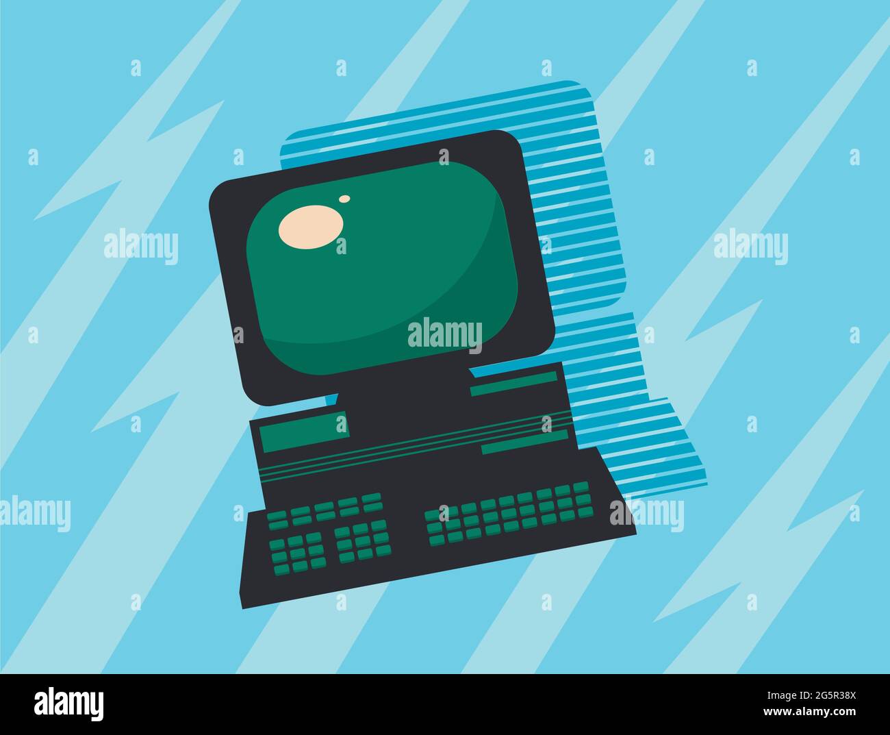 desktop pop art poster Stock Vector Image & Art - Alamy