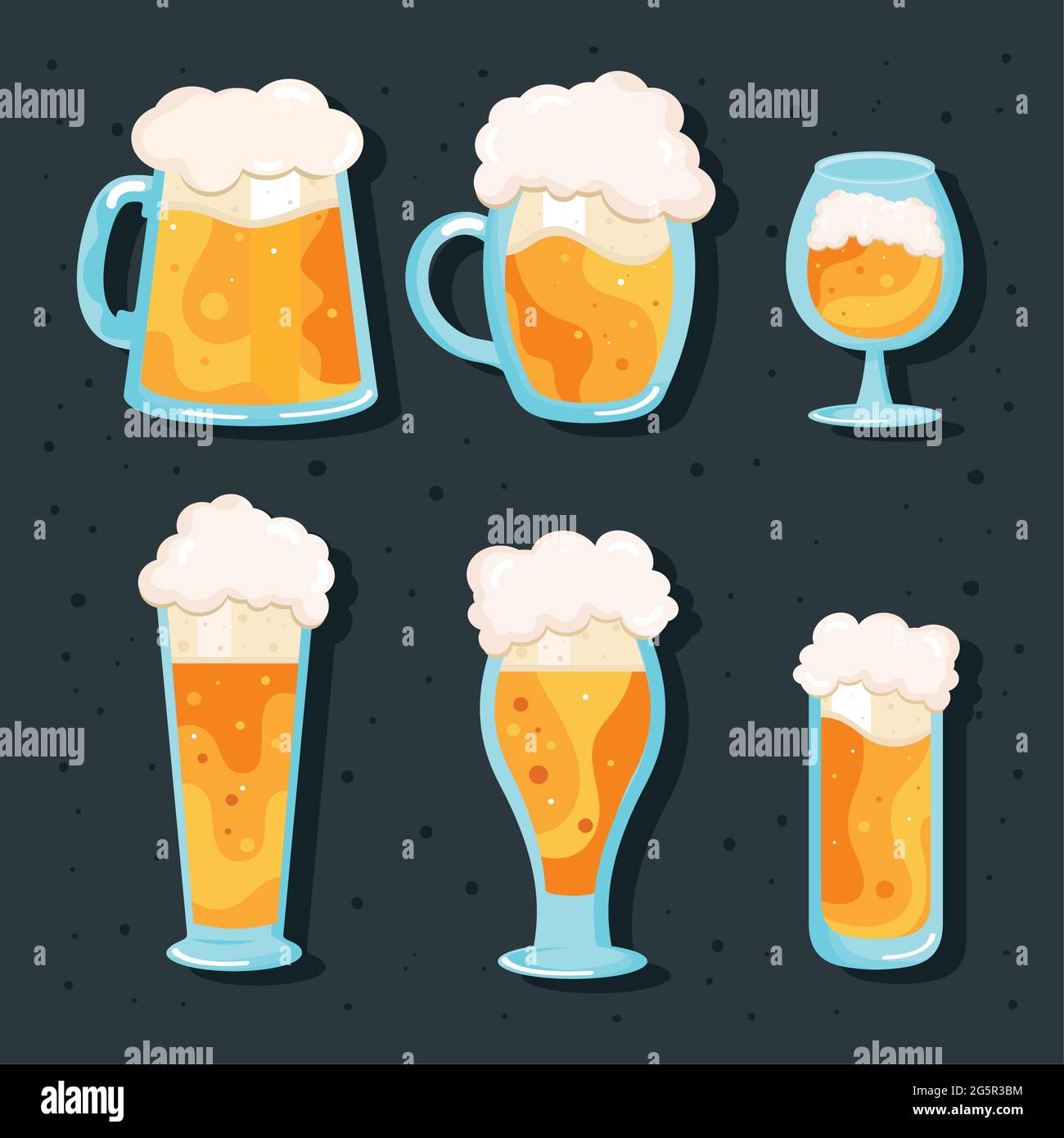 beer symbol set Stock Vector Image & Art - Alamy