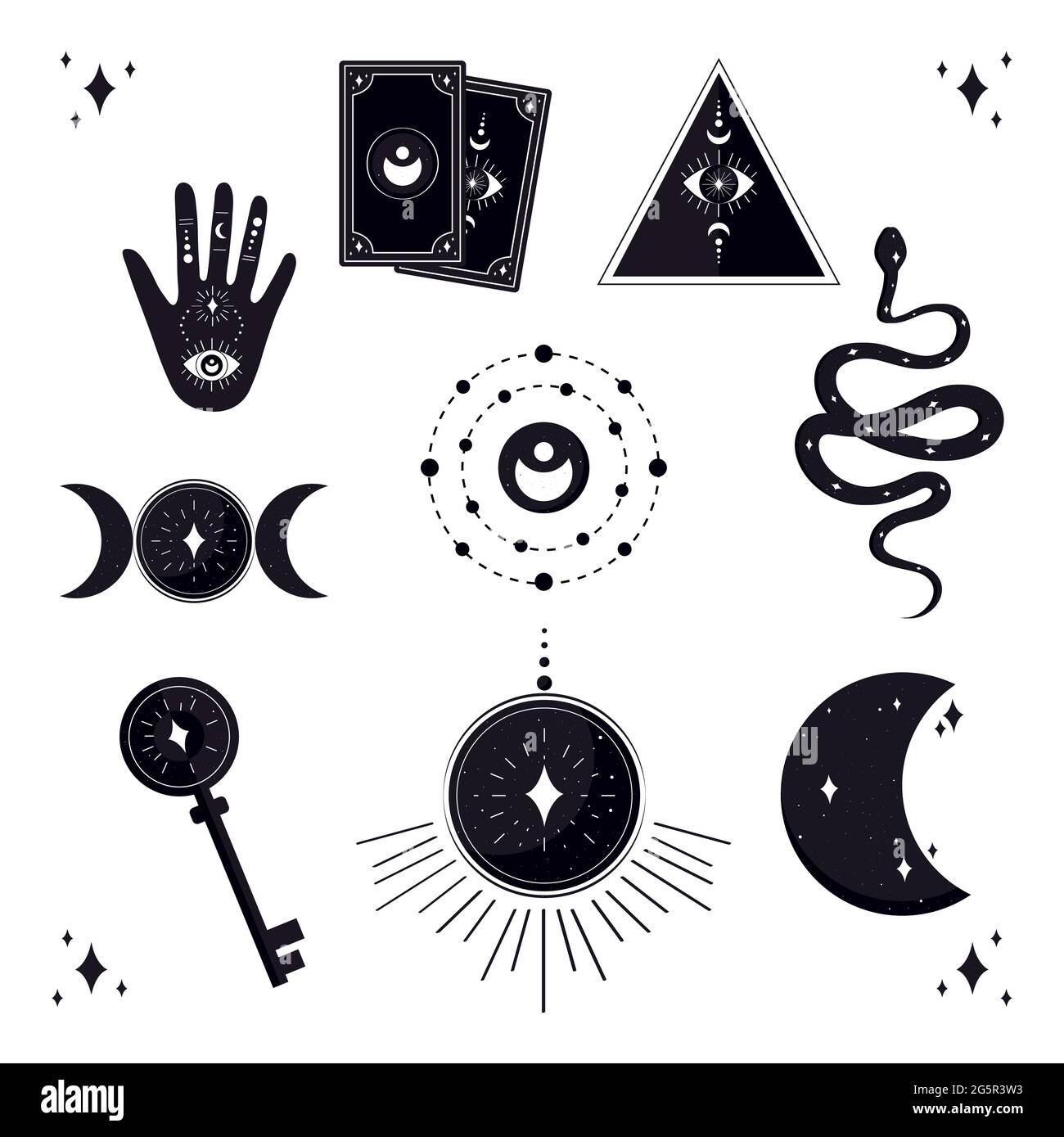 esoteric icon set Stock Vector Image & Art - Alamy