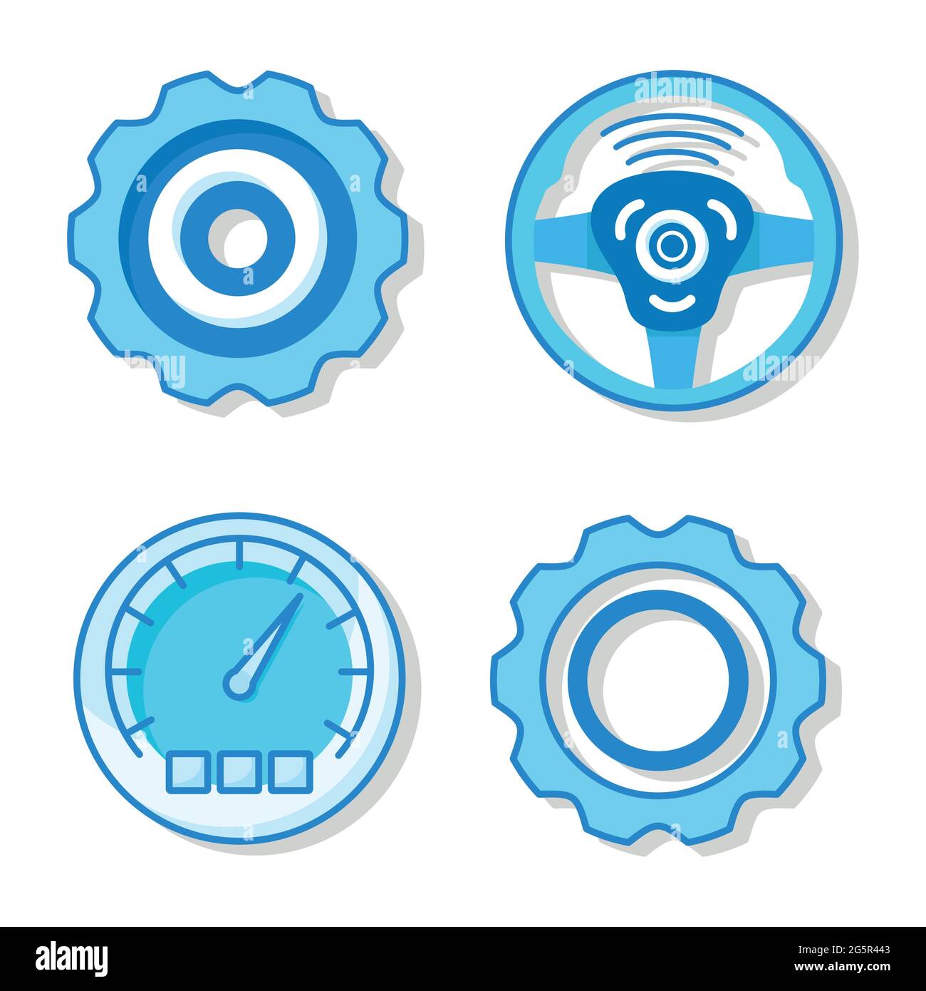 Transportation and vehicle symbol set Stock Vector Image & Art - Alamy