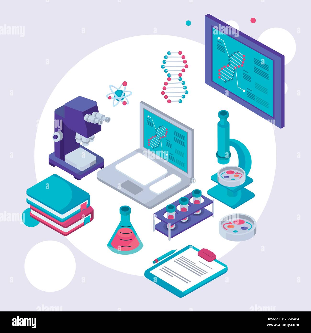 laboratory equipment scene Stock Vector Image & Art - Alamy