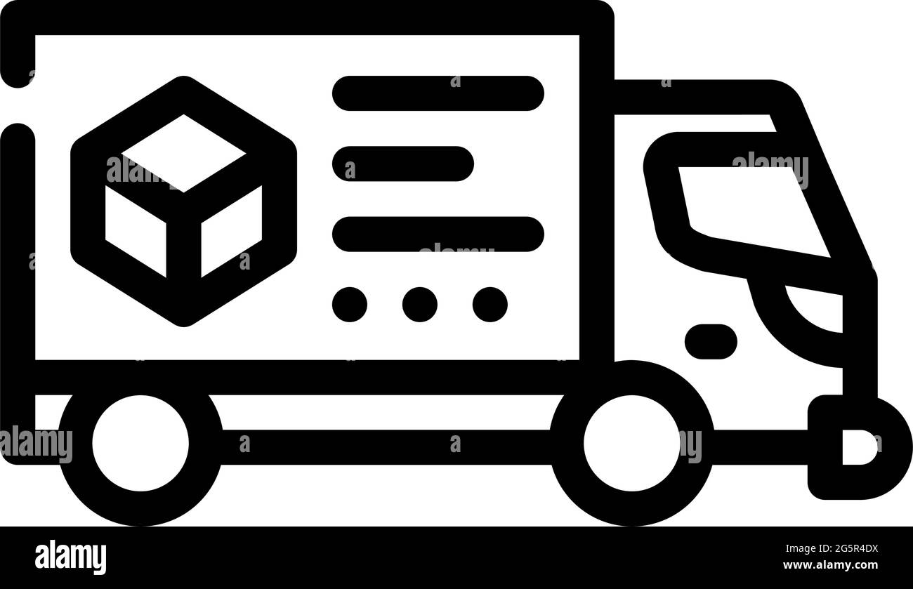 delivery truck production line icon vector illustration Stock Vector ...