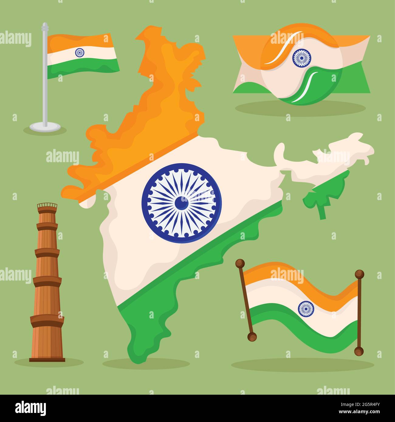 Indian icon collection Stock Vector Image & Art - Alamy