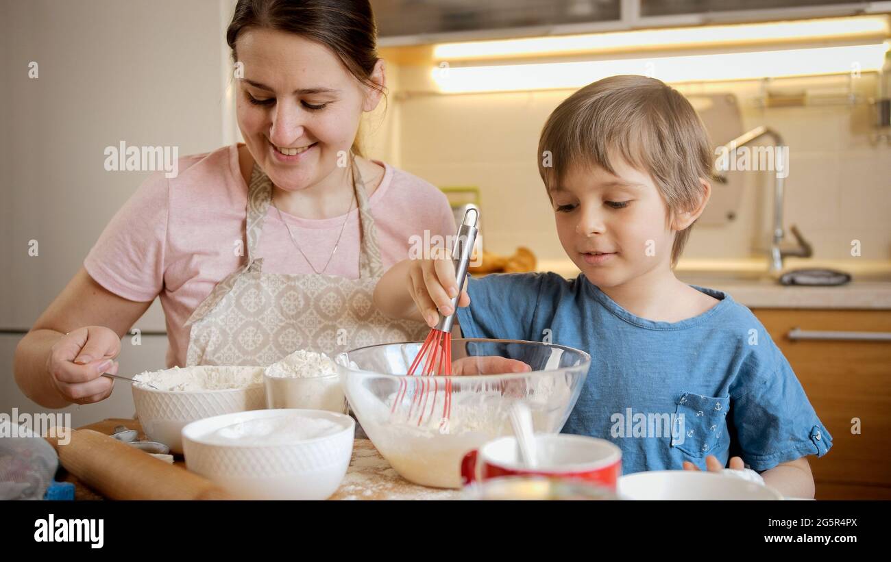 Children Mixing Food