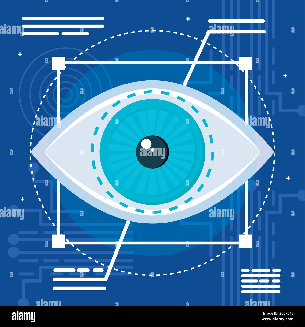 tech eye with circuit Stock Vector Image & Art - Alamy
